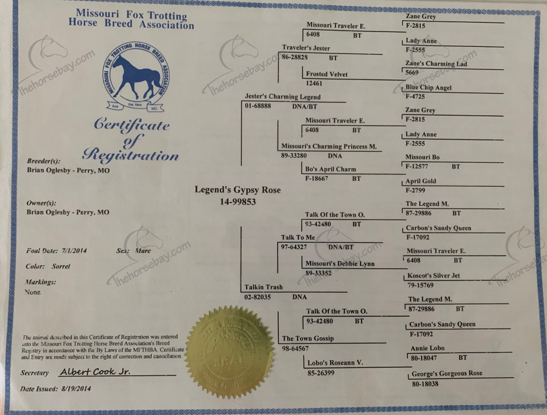 Legends Gypsy Rose | Thehorsebay.com
