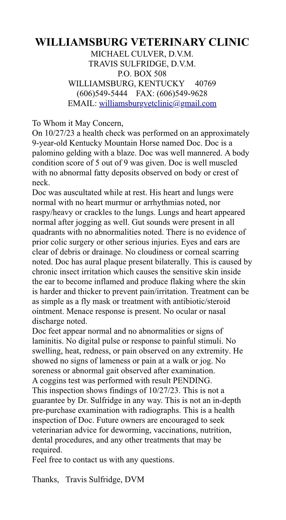 Doc | Thehorsebay.com